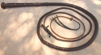 Bullwhips, Kangaroo Hide Bullwhips and Red Hide Bullwhips